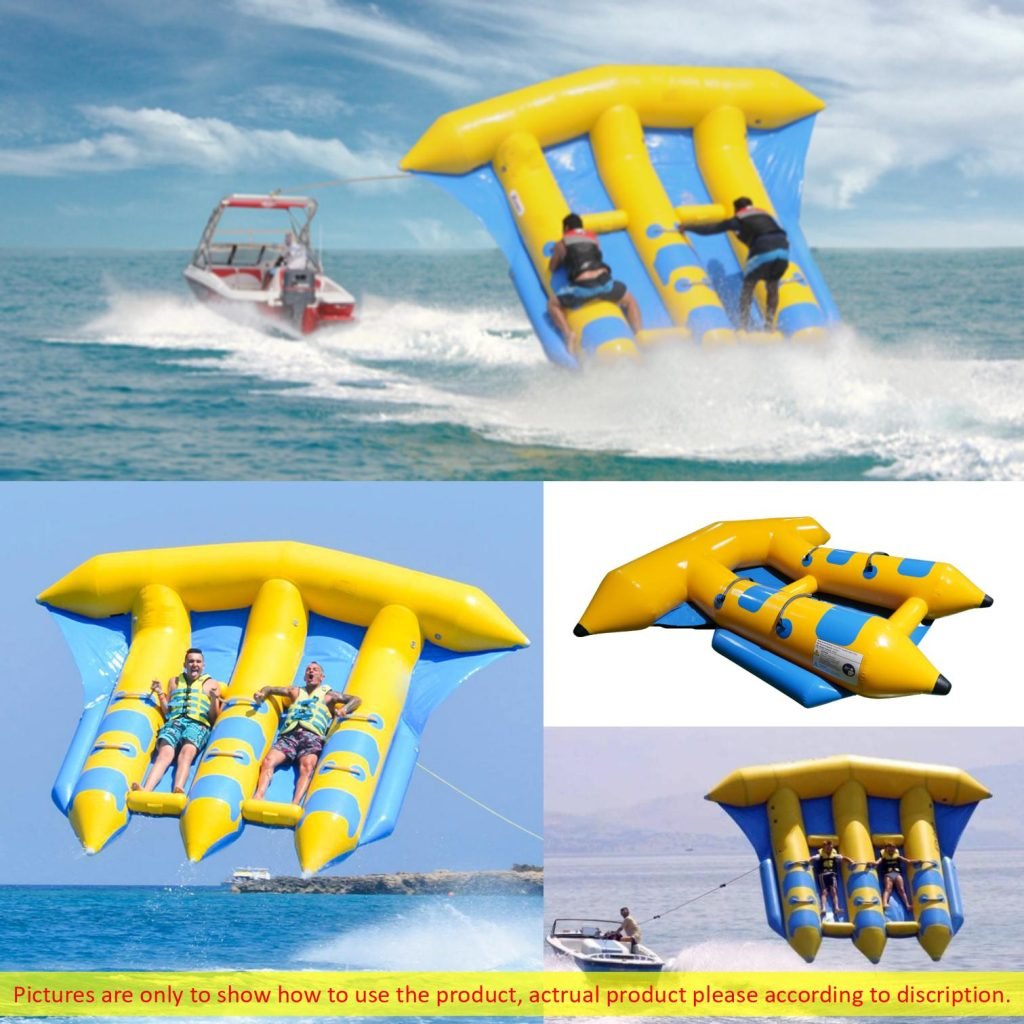 4-Person Inflatable Flying Fish Towing Raft - Major 4x4