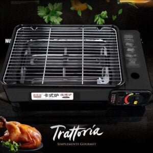 Portable Butane BBQ Grill - Black - Major 4x4