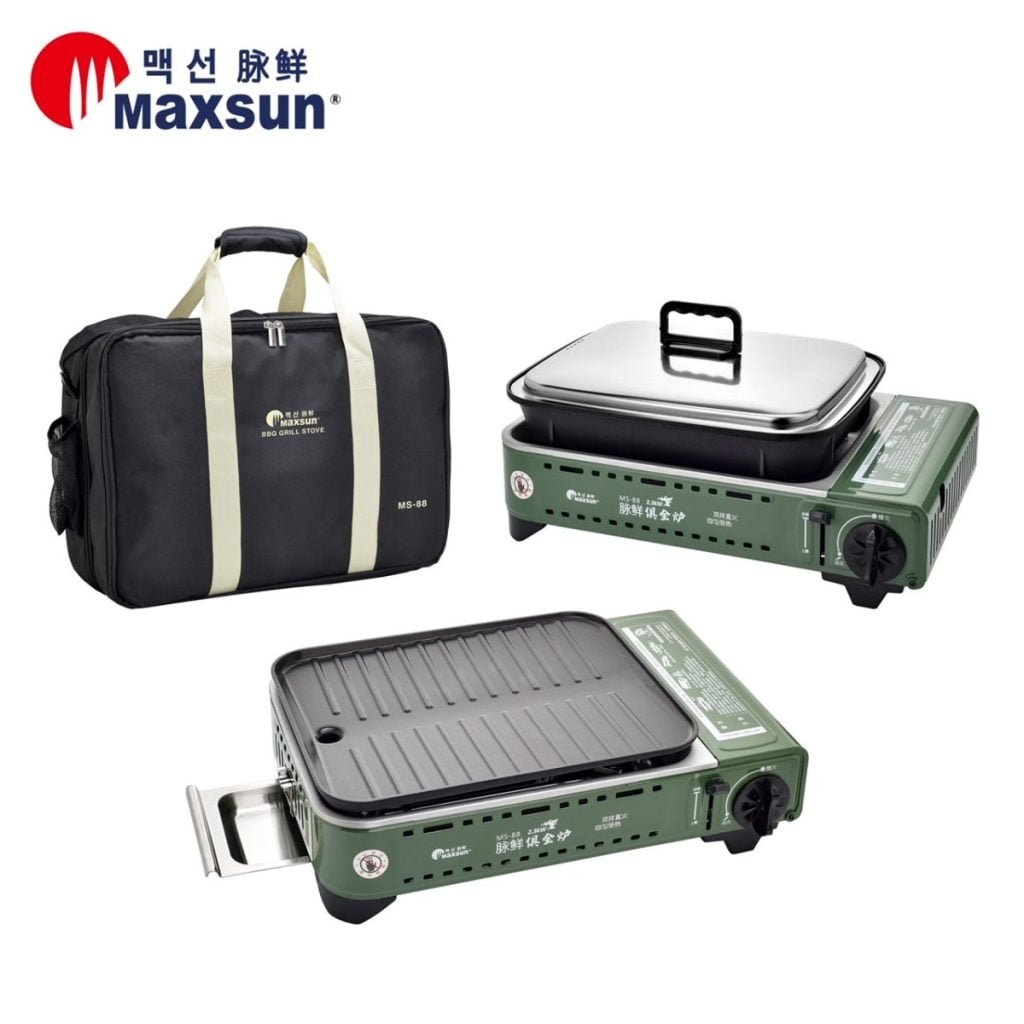 Portable Pro Butane BBQ Grill with Carry Bag and Cooking Pan Set ...
