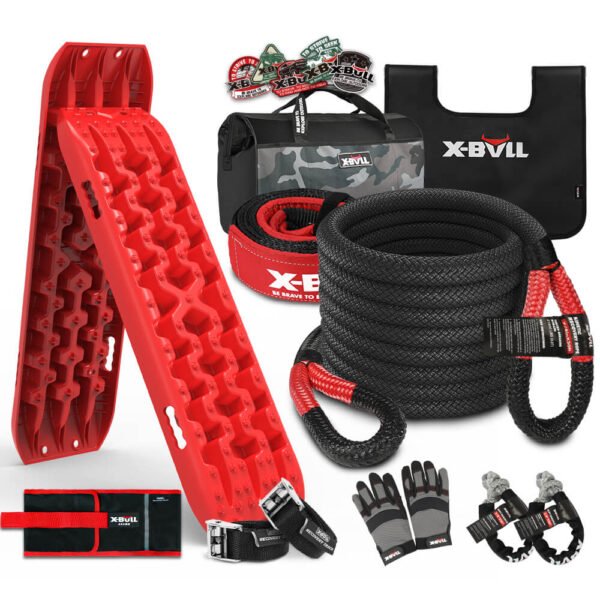X-Bull Recover Kit - Kinetic Rope, Soft Shackles, Gen 3.0 Recovery ...